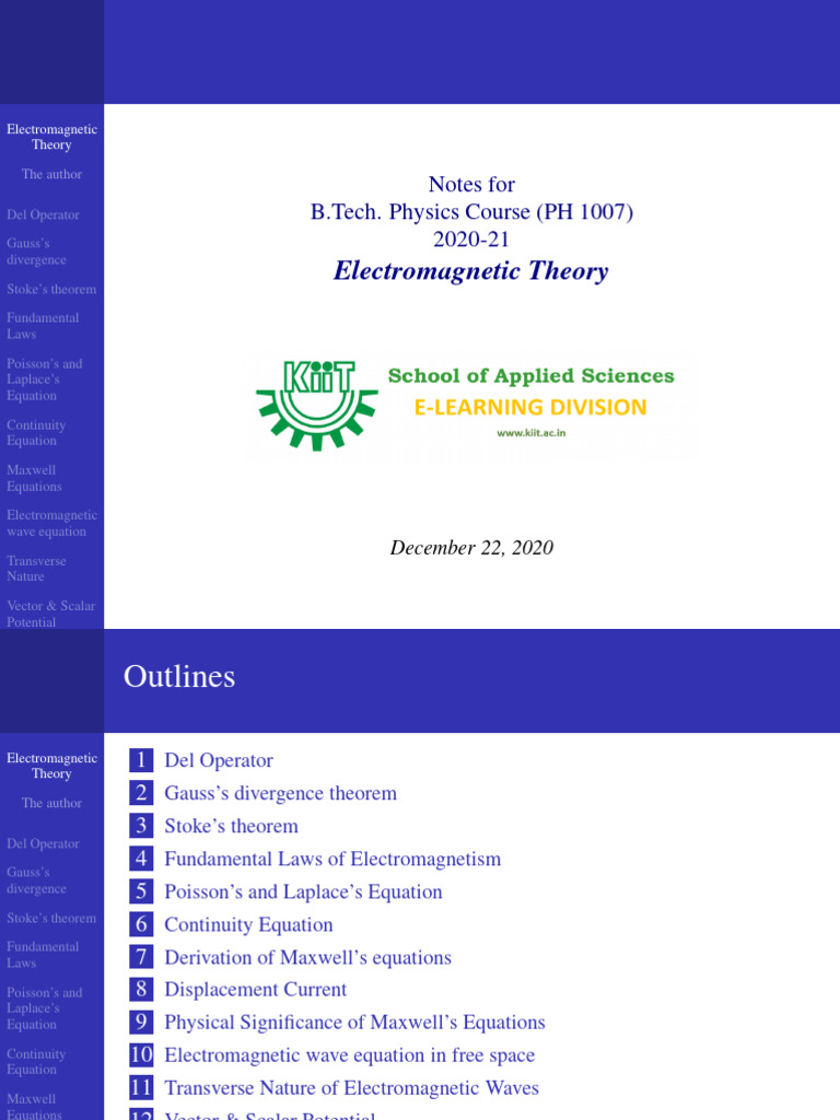 Electromagnetic Theory | PDF | Magnetic Field | Electric Field