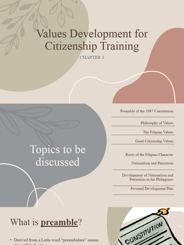 Chapter 3 Values Development For Citizenship Training | PDF ... Chapter 3 Values Development For Citizenship Training | PDF ...