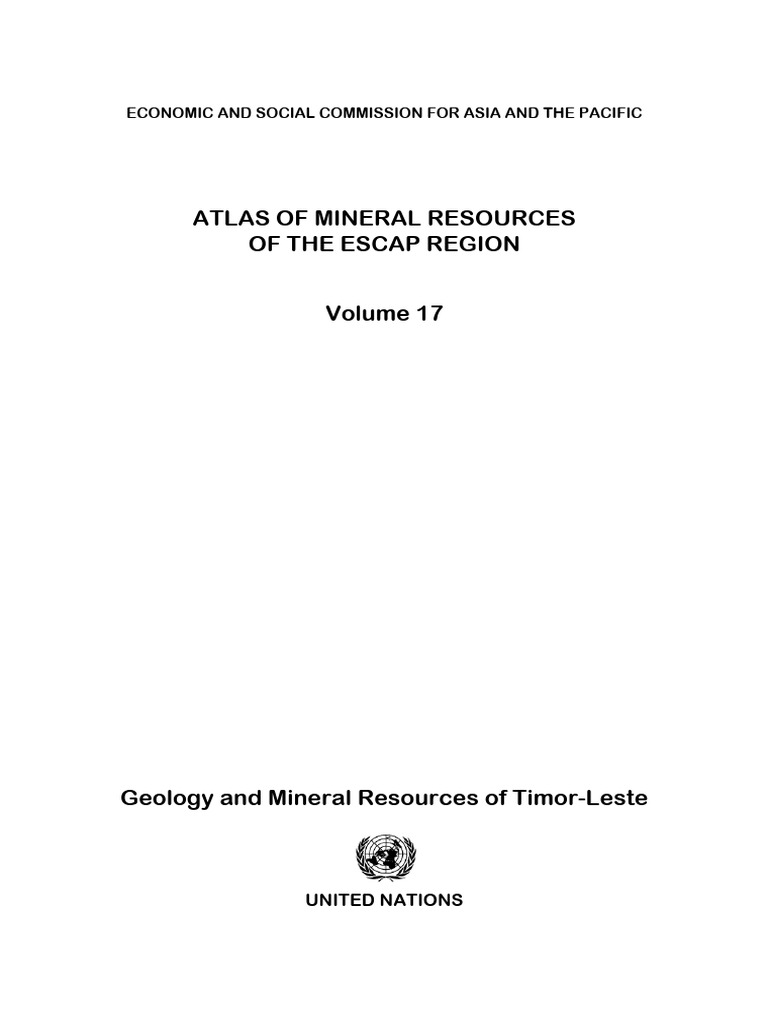 Atlas of Mineral Resources of Timor Leste | PDF | Sedimentary Rock ...