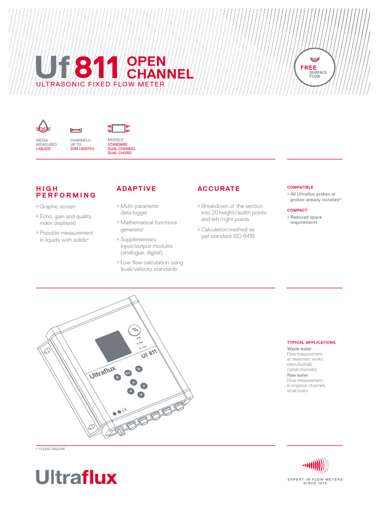 Uf 811 Co en BD | PDF | Flow Measurement | Electrical Engineering