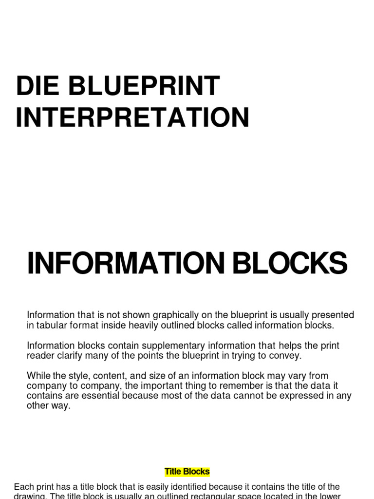 TOPIC 4.1 - Blueprint Interpretation | PDF | Drawing