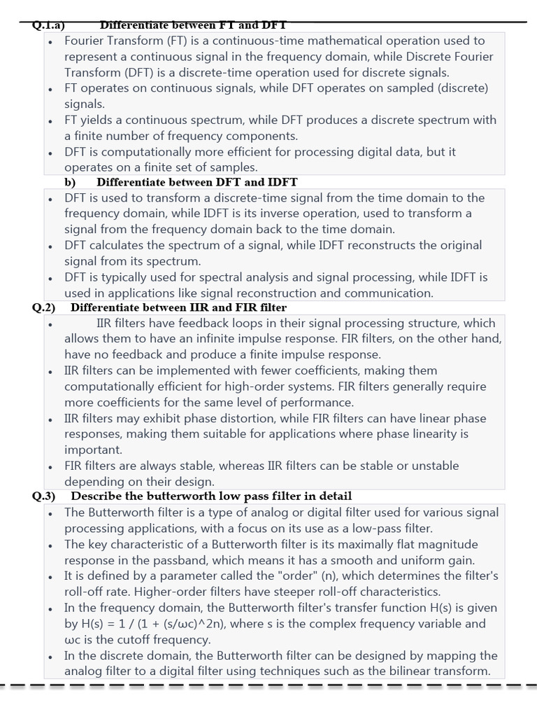 DSP Notes UT-II | PDF | Discrete Fourier Transform | Filter (Signal ... DSP Notes UT-II | PDF | Discrete Fourier Transform | Filter (Signal ...