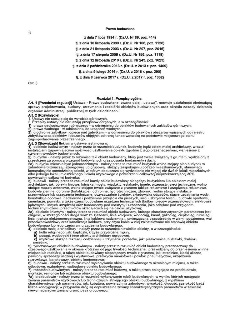 Prawo Budowlane | PDF