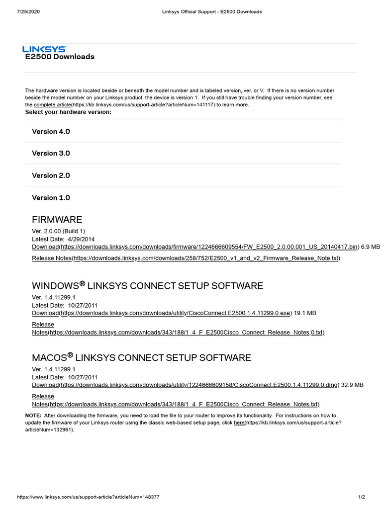 03.linksys Official Support - E2500 Downloads | PDF 03.linksys Official Support - E2500 Downloads | PDF