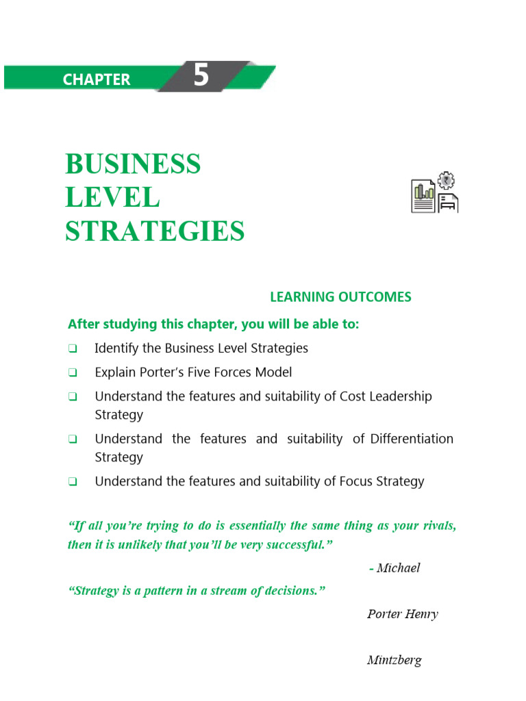 SM CH 5 Business Level Strategies | PDF | Strategic Management ...