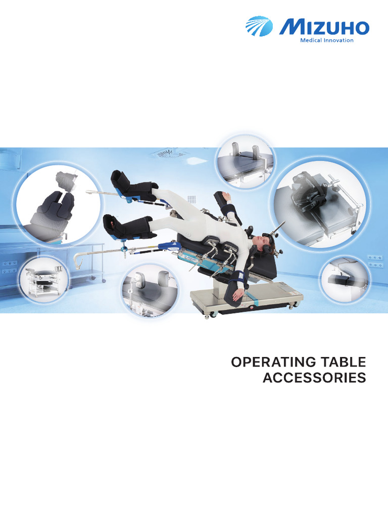 Operating Table Accessories (EURO-En-Ver.06) | PDF | Shoulder | Arm