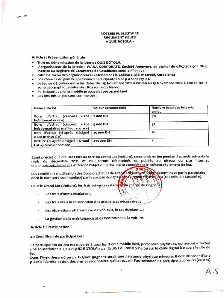 R Glement Quiz Botola 1 | PDF