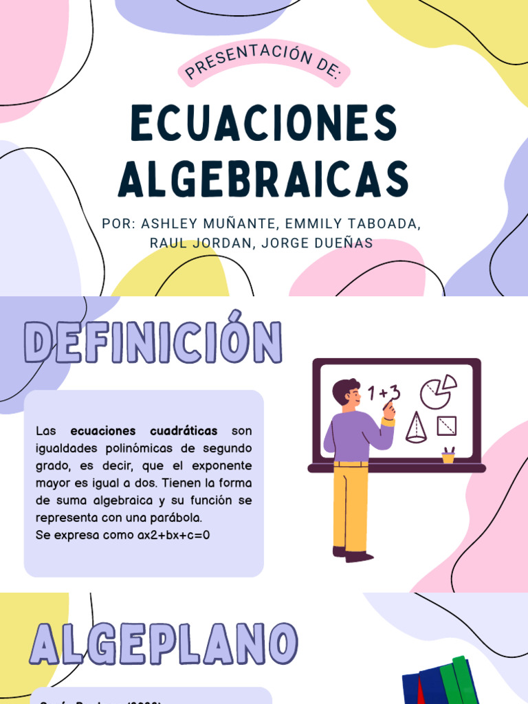 Ecuaciones Algebraicas | PDF | Factorización | Ecuaciones