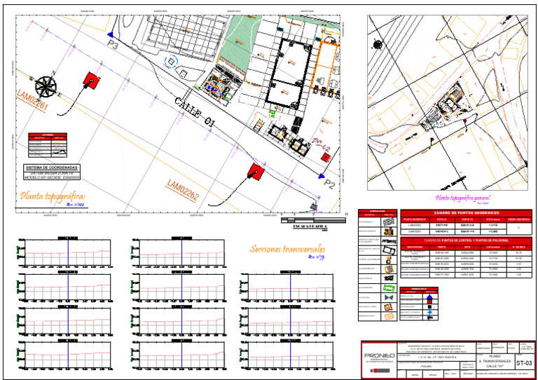 16.plano de Secciones Transversales Calle 01 (ST-03) | PDF 16.plano de Secciones Transversales Calle 01 (ST-03) | PDF