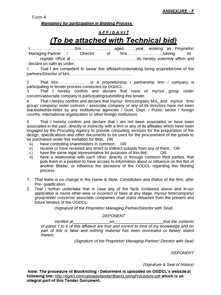 Annexure F | PDF | Affidavit | Government