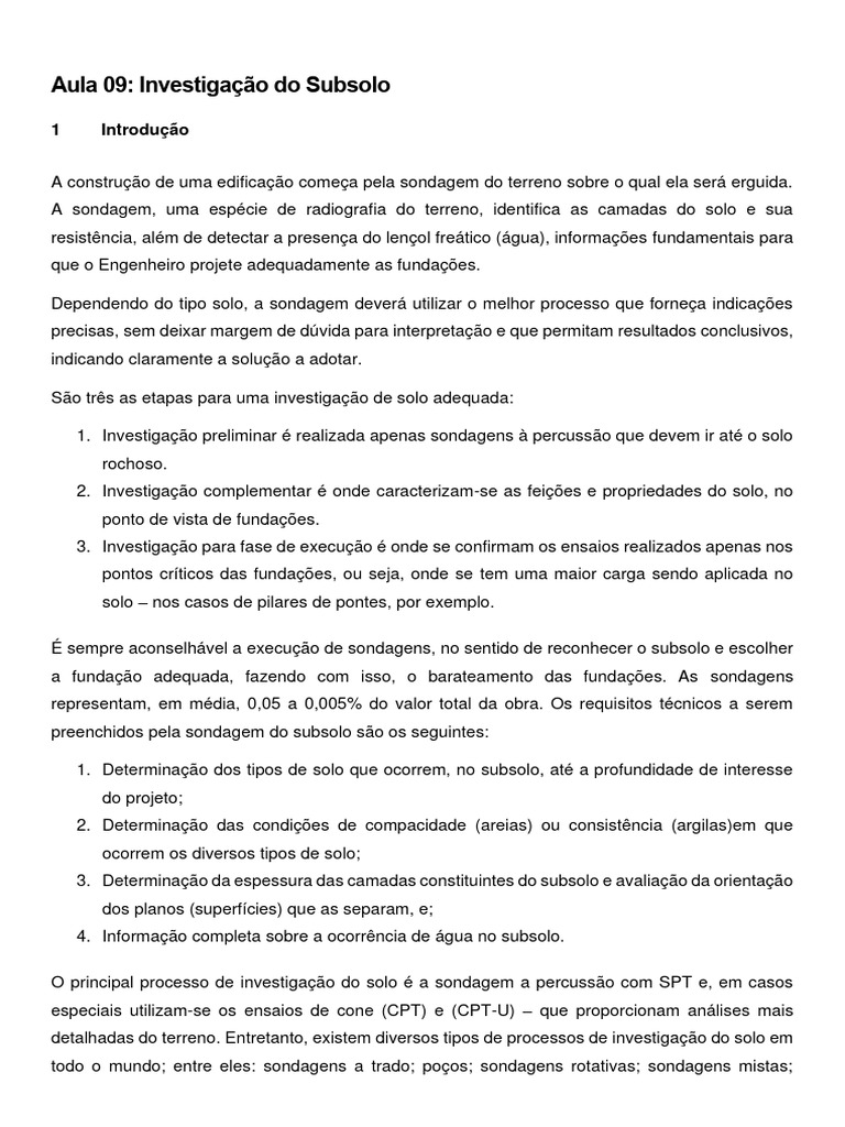 Geologia Aula 09 Notas De Aula Pdf Solo Geociências