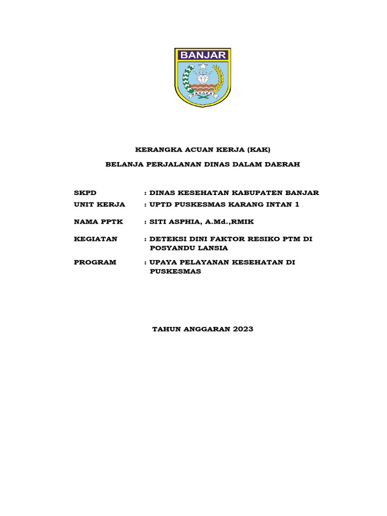 Kak Fix Lansia 2023 | PDF
