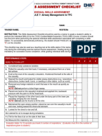 TCCC Skills Assessment Checklist | PDF | Medical Emergencies | Diseases ...