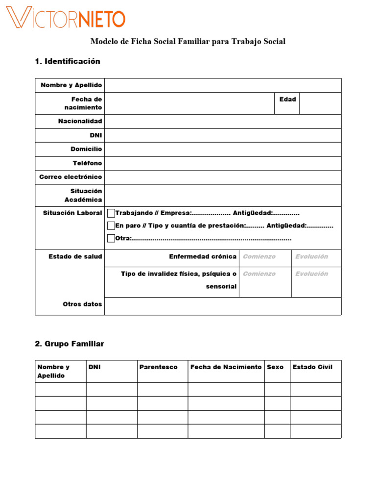 Modelo Informe Social | PDF