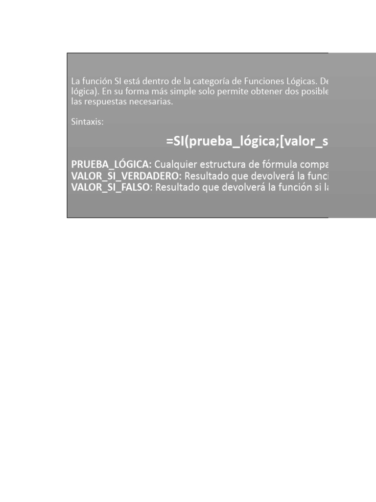 Clase Practica 01 Funcion Si Simple | PDF