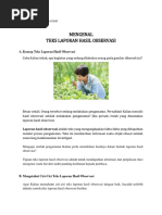 Teks Laporan Hasil Observasi Belalang Anggrek Kelompok 4 XB | PDF