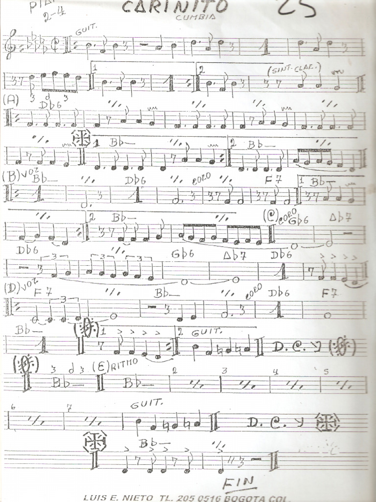 Piano - Cariñito | PDF