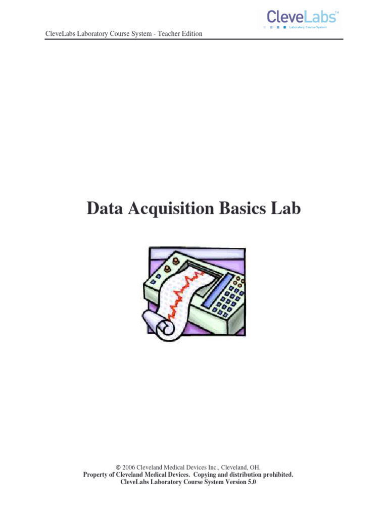 Data - Acquisition - Basics - Teacher - Data Acquisition Basics Lab | PDF