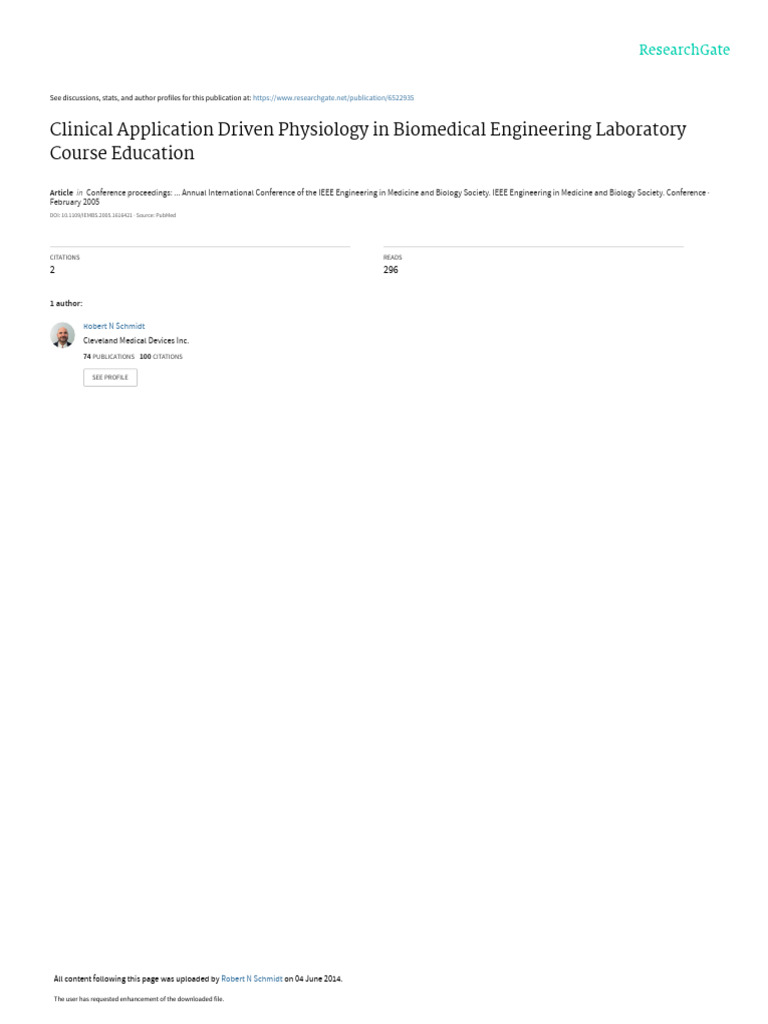 A New Innovative Lab Course For Biomedical Engineering Students ...