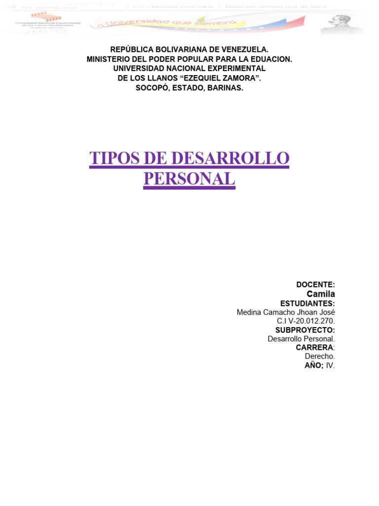 Definición de Desarrollo Personal | PDF | Desarrollo personal | Las ...