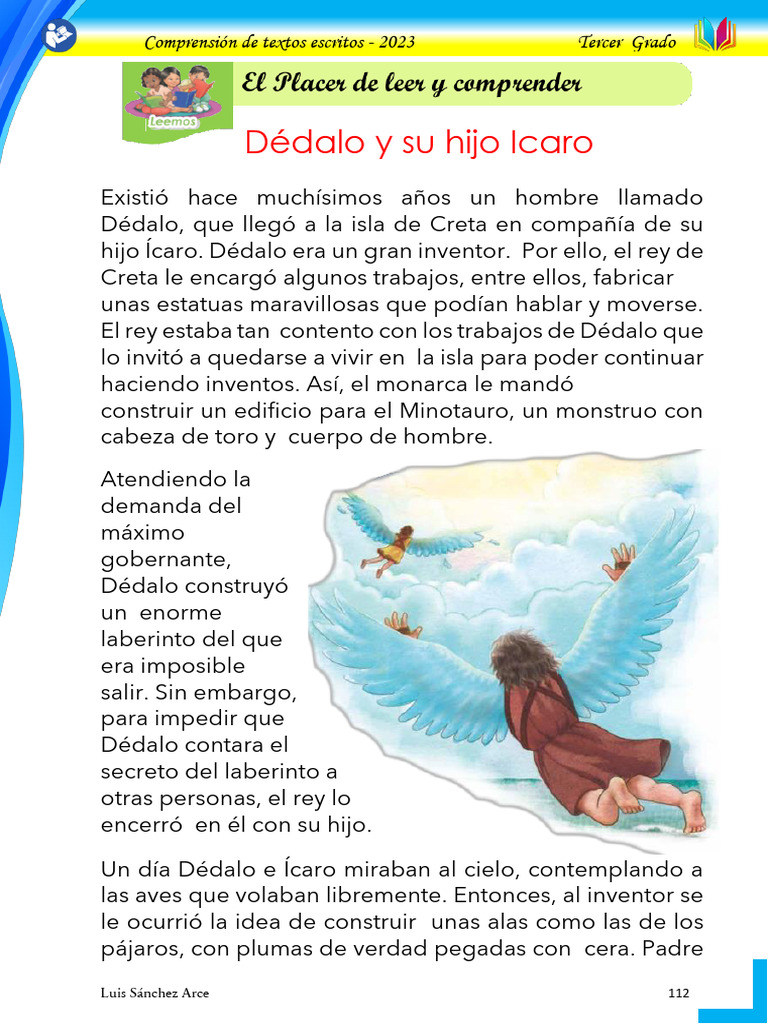 20. Dedalo y Sui Hijo Icaro (Proceso)-Desbloqueado | PDF