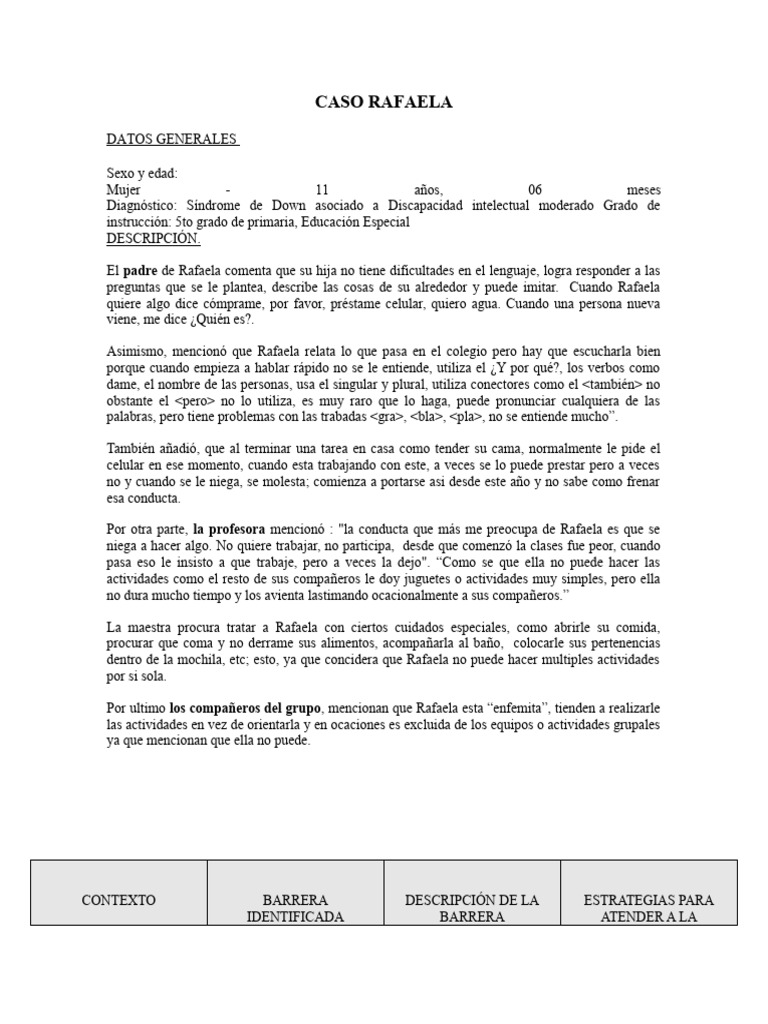 Caso Rafaela | PDF