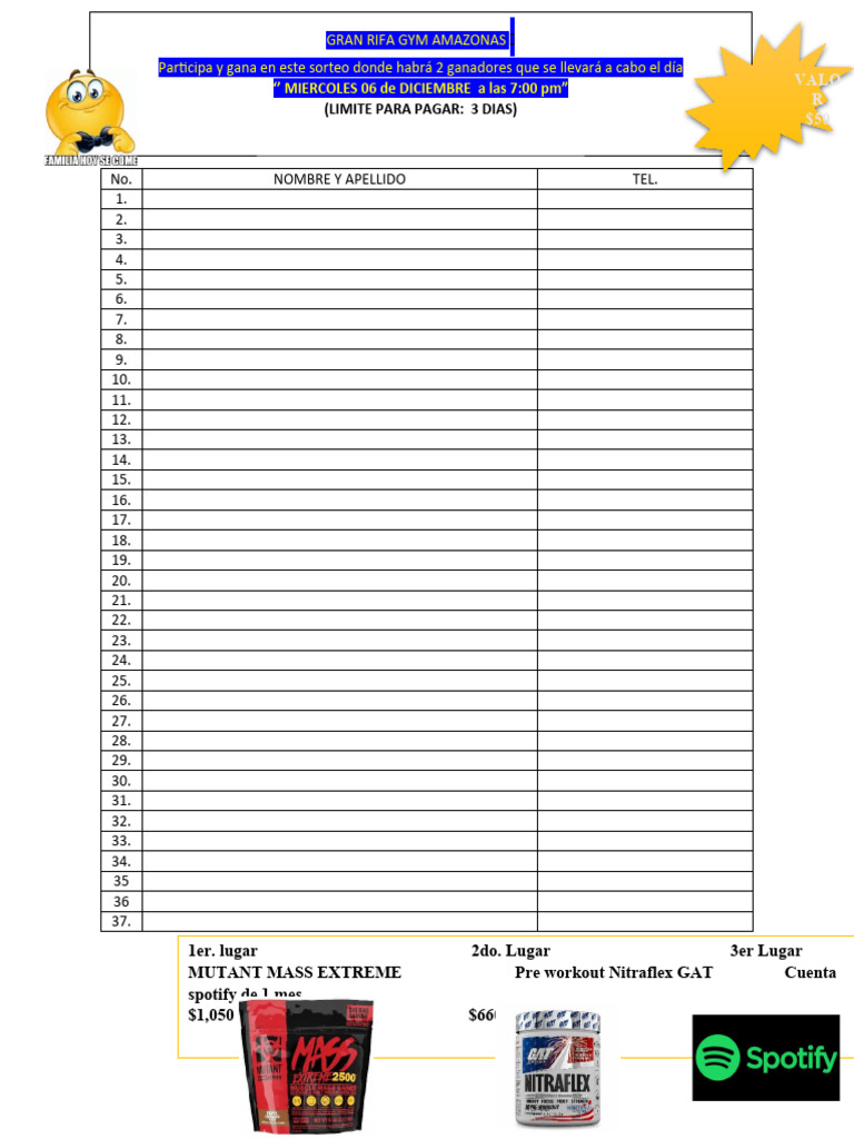 Técnica para Rifas | PDF