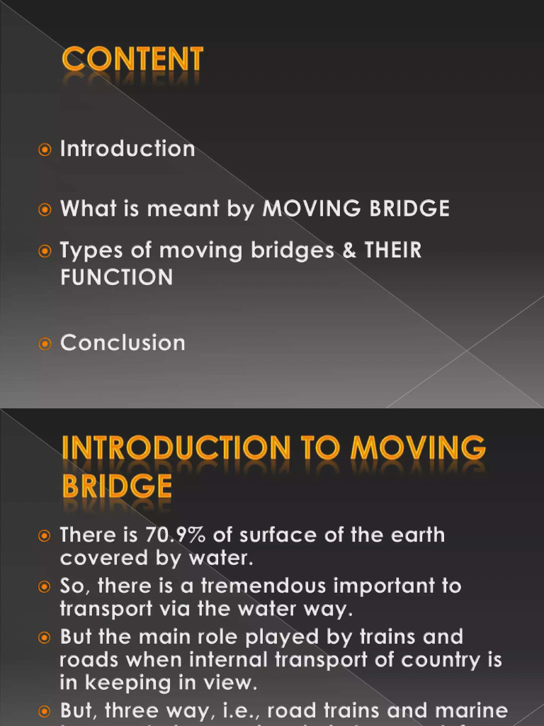 Moving Bridges | PDF