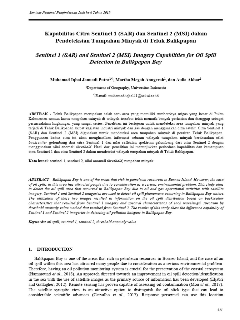 38 - Sentinel 1 and Sentinel 2 Imagery Capability For Oil Spill ... 38 - Sentinel 1 and Sentinel 2 Imagery Capability For Oil Spill ...