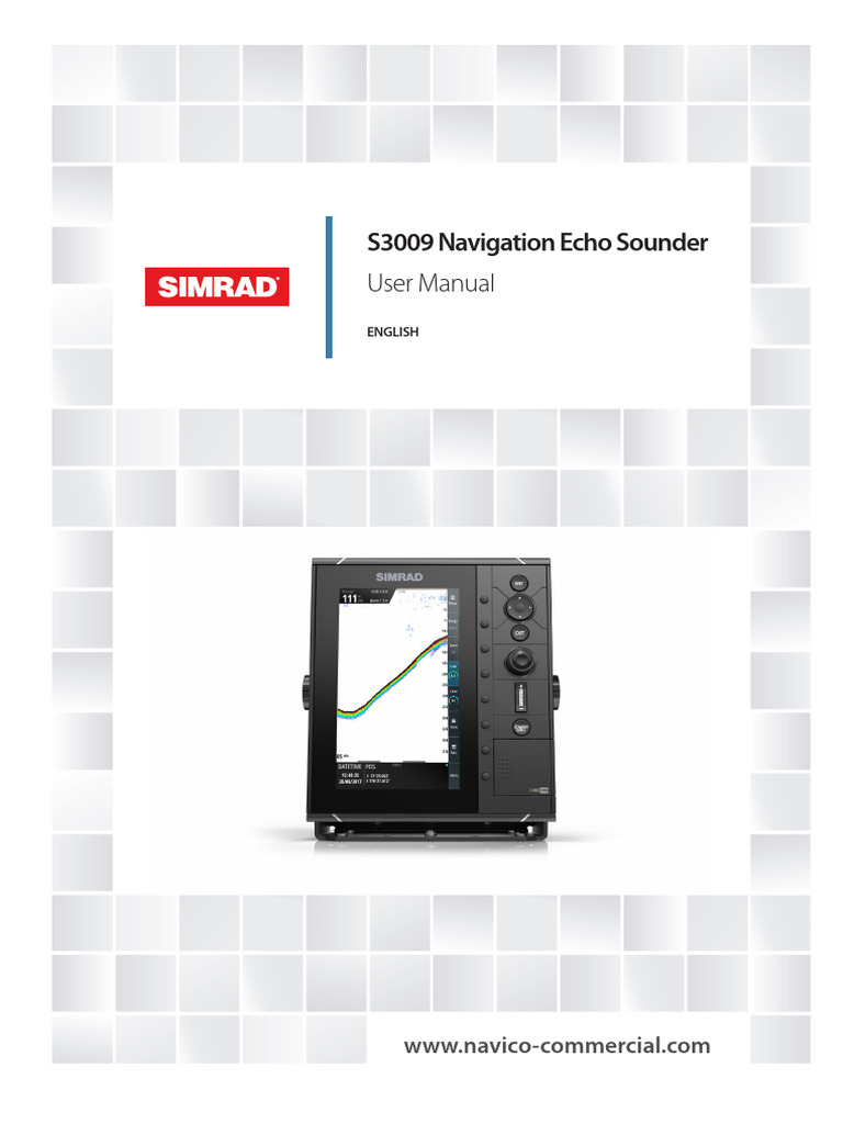 S3009 Navigation Echo Sounder: User Manual | PDF | Menu (Computing) | Cursor (User Interface)