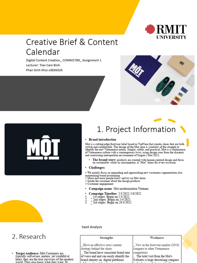 Digital Content Creation - ASM 1 - Creative Brief | PDF | Brand | Vietnam