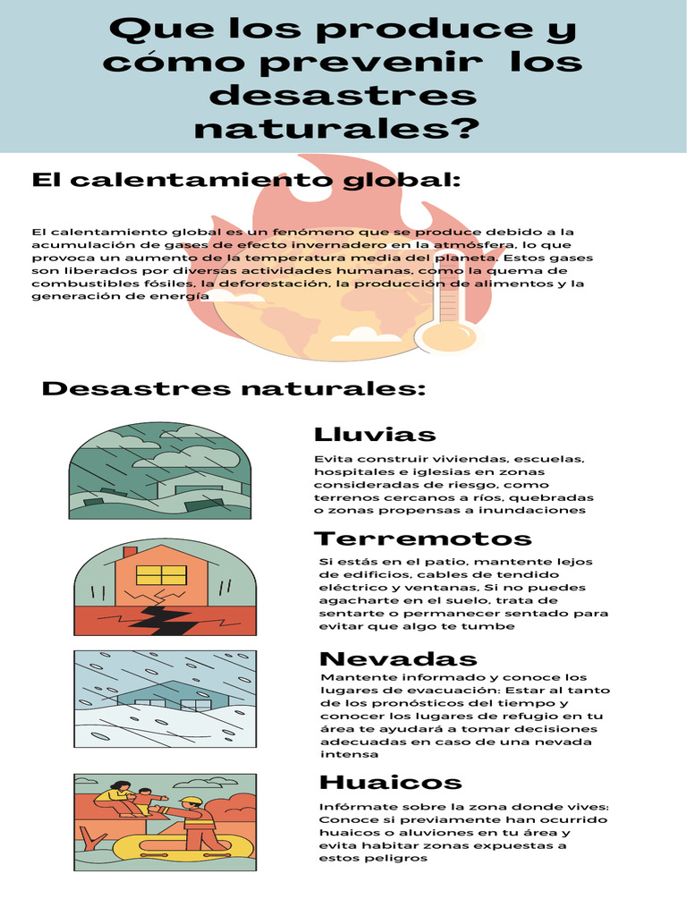 Afiche Desastres Naturales | PDF