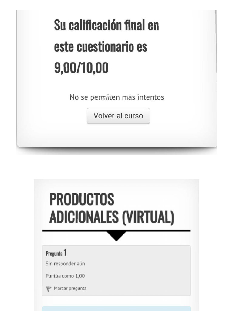 9 Productos Adicionales Virtual | PDF