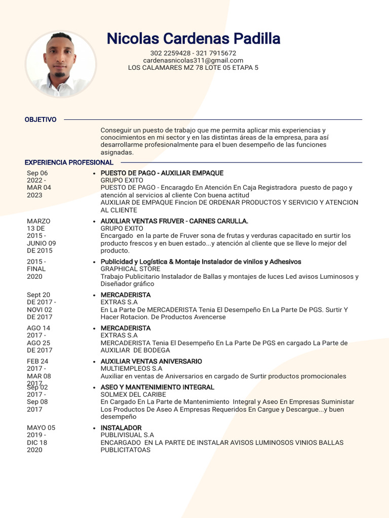 CV 2023031612042445 | PDF | Business | Economias