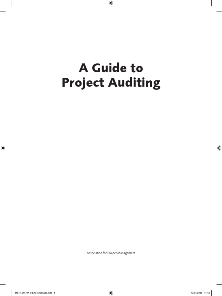 Guide To Project Auditing | PDF | Audit | Risk