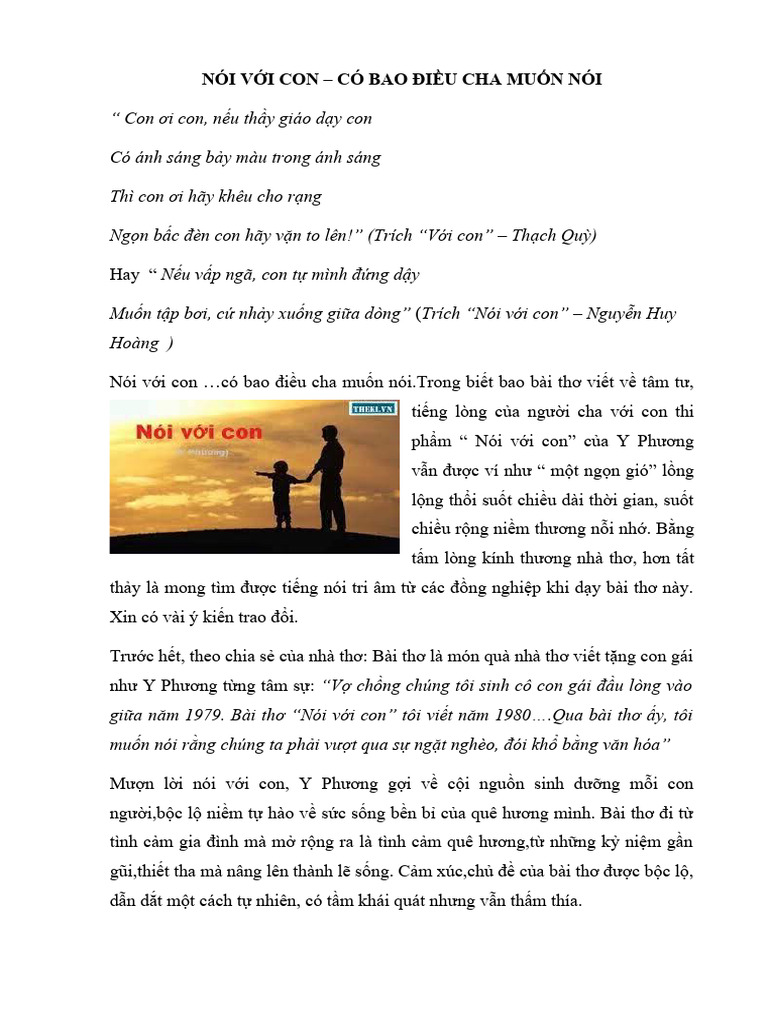 Nói V I Con | PDF
