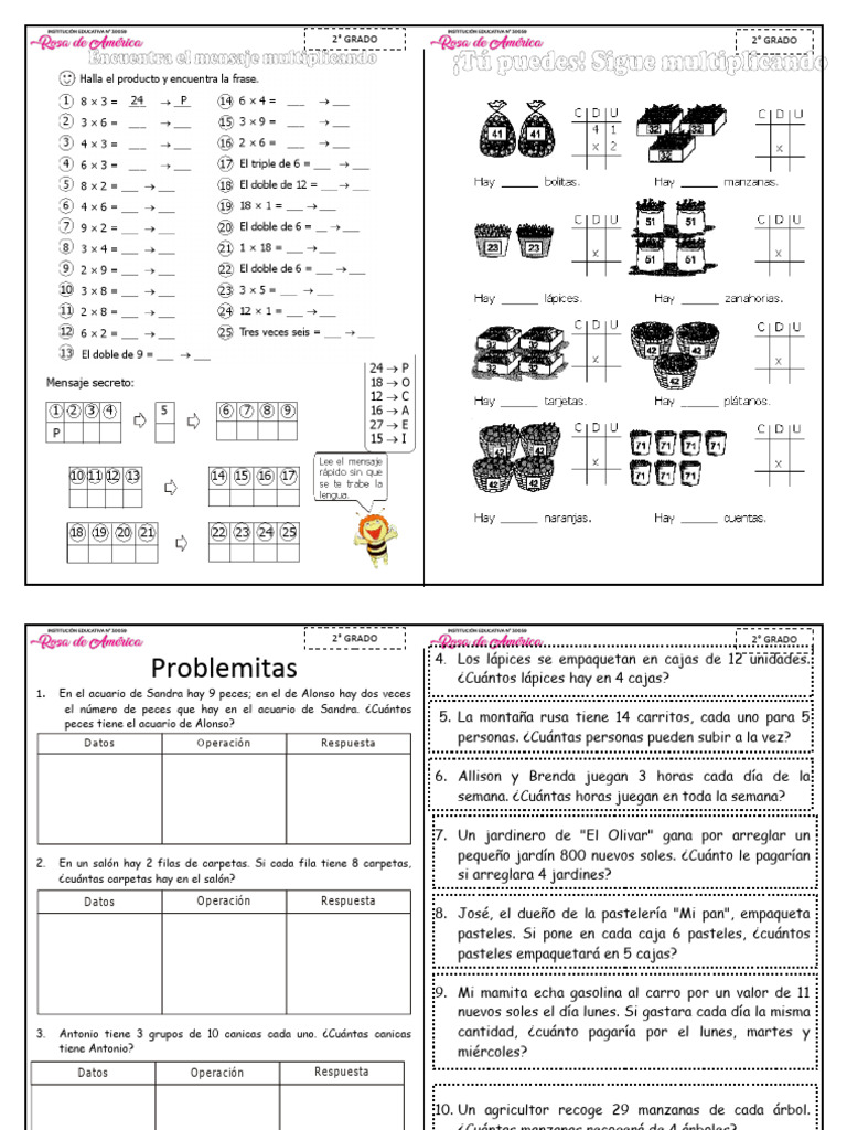 Problemas de Multiplicación | PDF