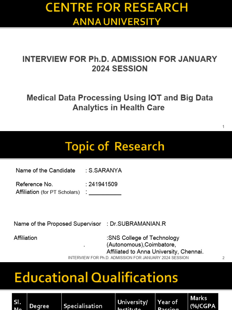 S Saranya - (Ref No-241941509) - PH D Presentation Jan24 | PDF | Machine Learning | Statistical ...
