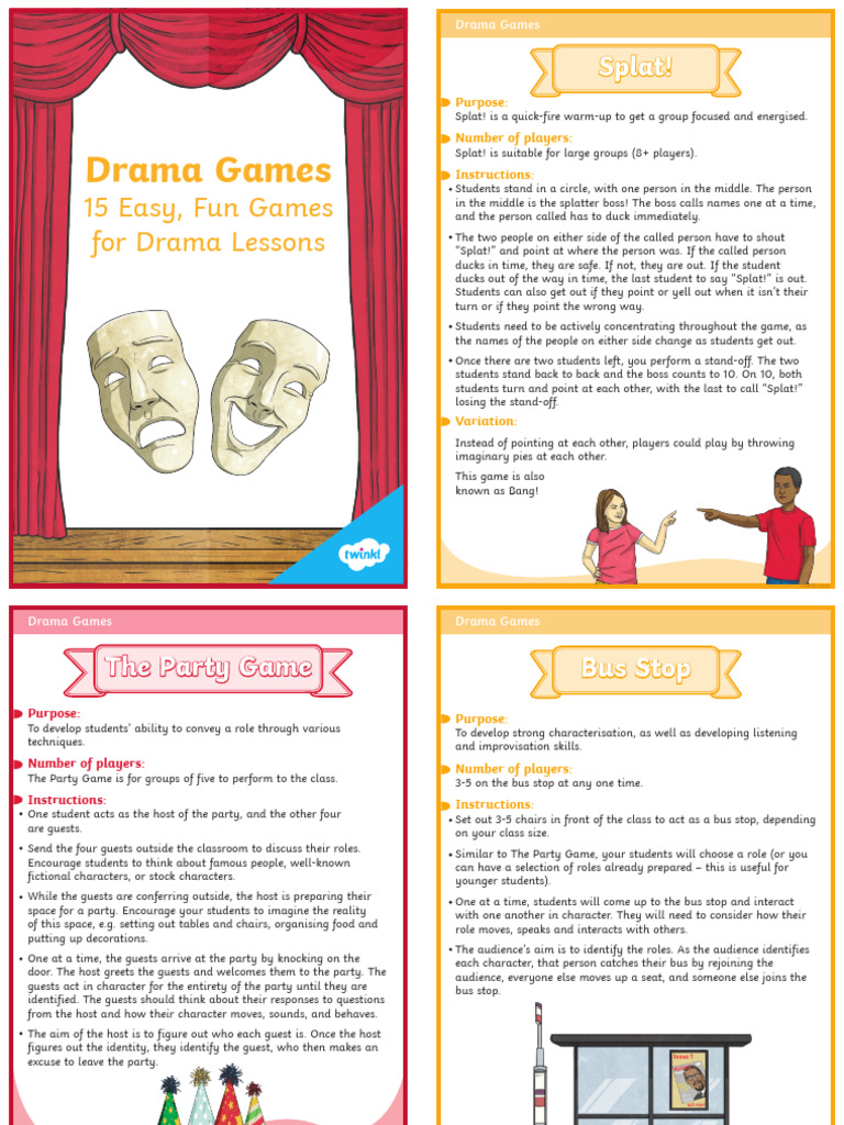 KS2 Drama Games | PDF | Communication