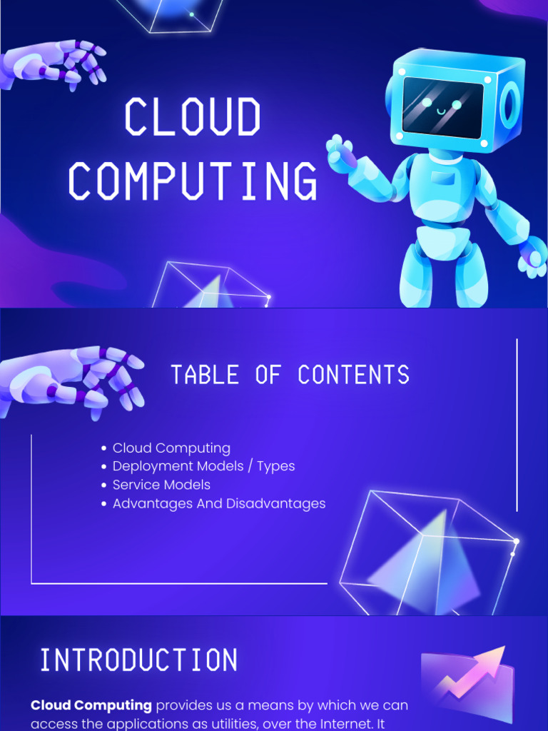 Cloud Computing Presentation | PDF | Cloud Computing | Software As A Service