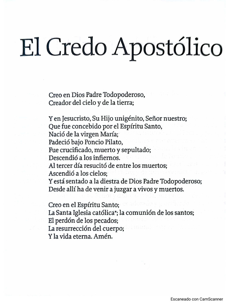 Credo Apostólico | PDF