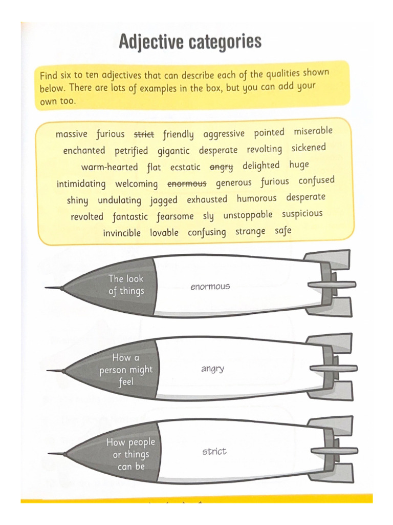 Adjective Categories | PDF