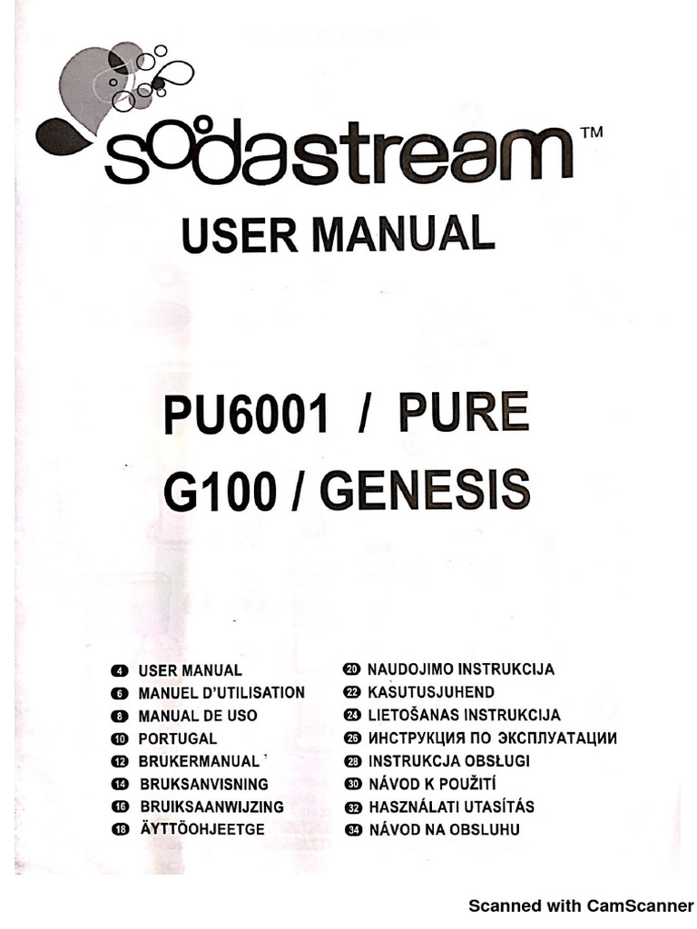 SodaStream Instructivo GENESIS | PDF