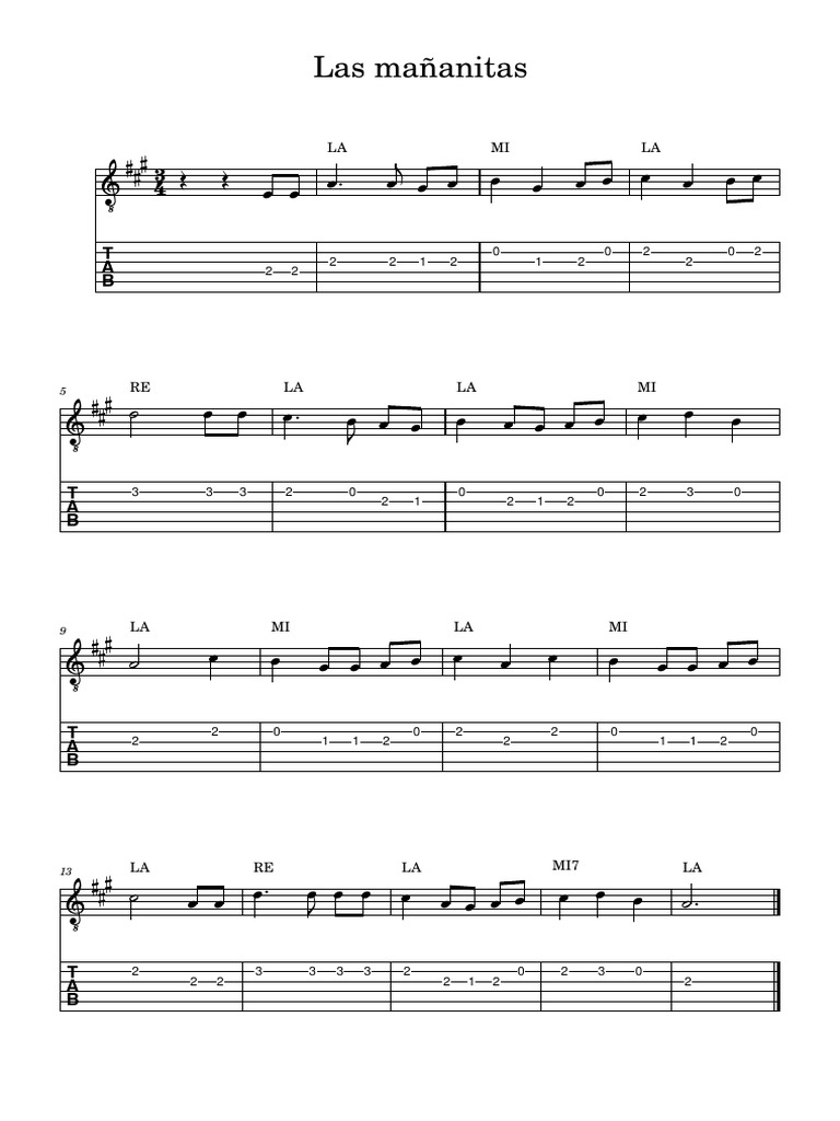 Las Mañanitas | PDF