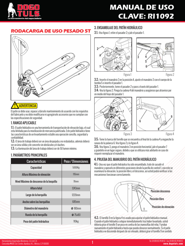 Ri1092 Man Rodacargas | PDF | Tornillo | Bienes manufacturados