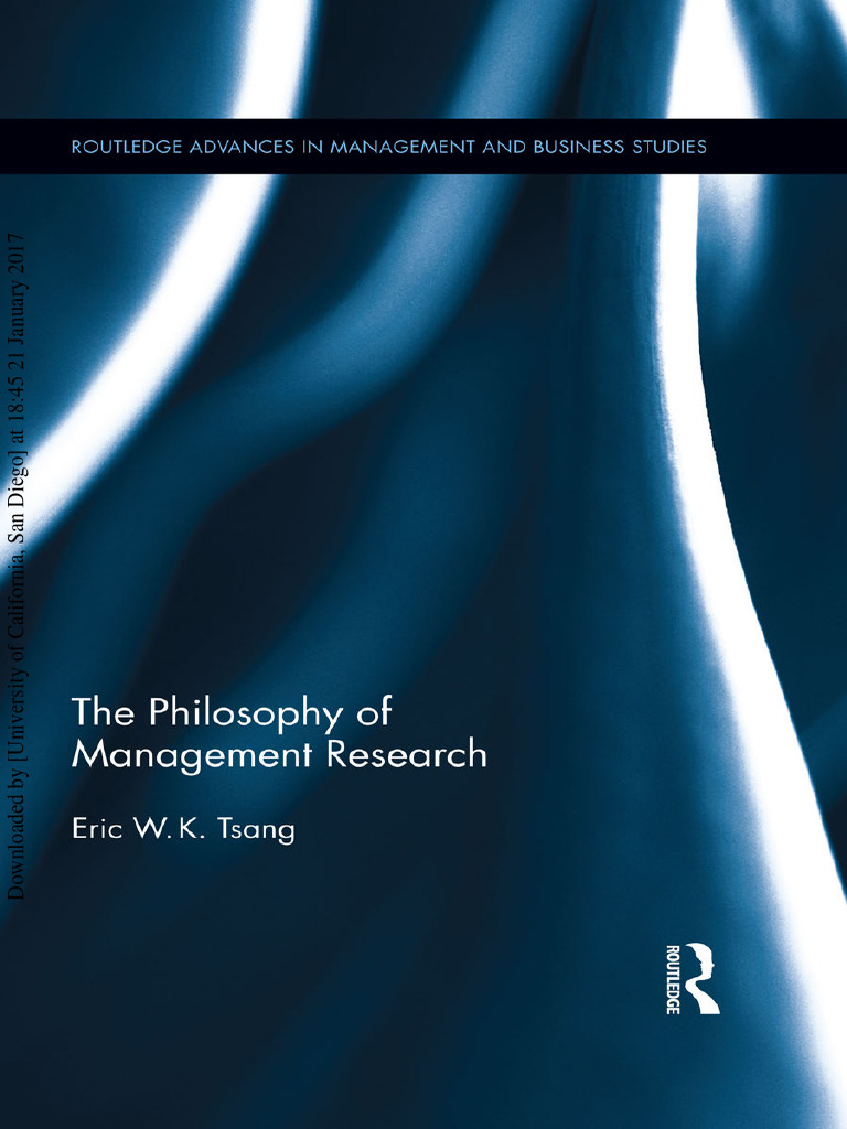 The-Philosophy-Of-Management-Research 2016 | PDF | Methodology ...