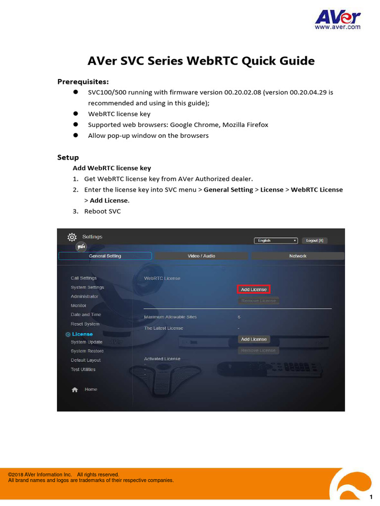 SVC Webrtc Sop | PDF | World Wide Web | Internet & Web