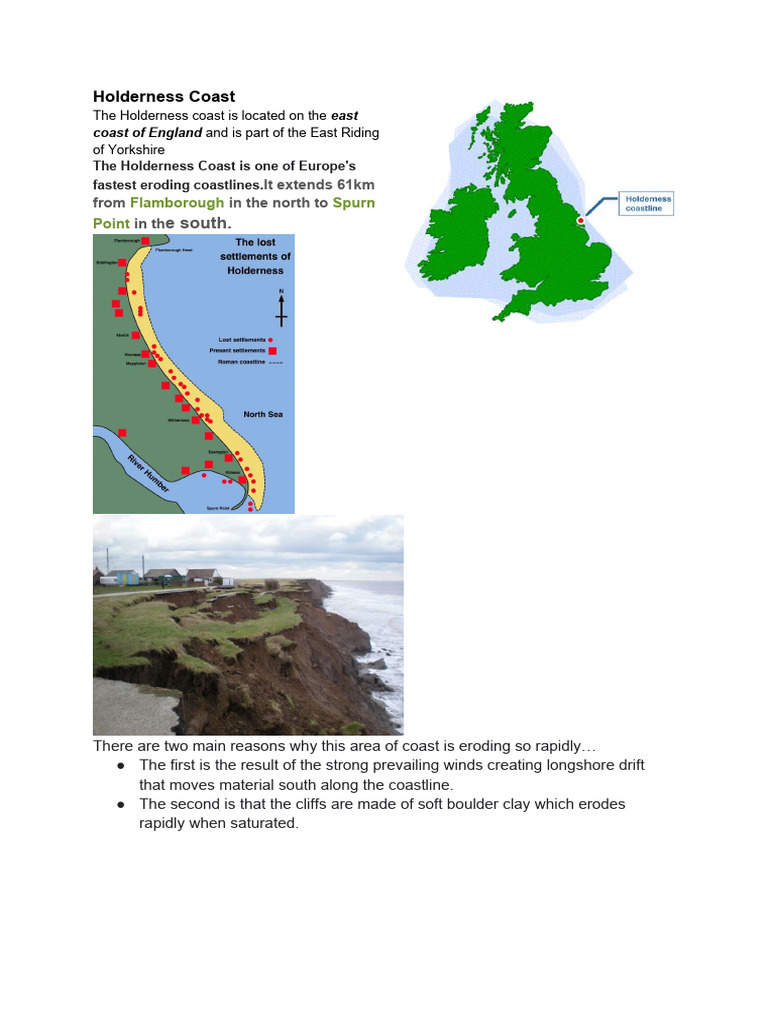 Holderness Coast | PDF | Erosion | Coast