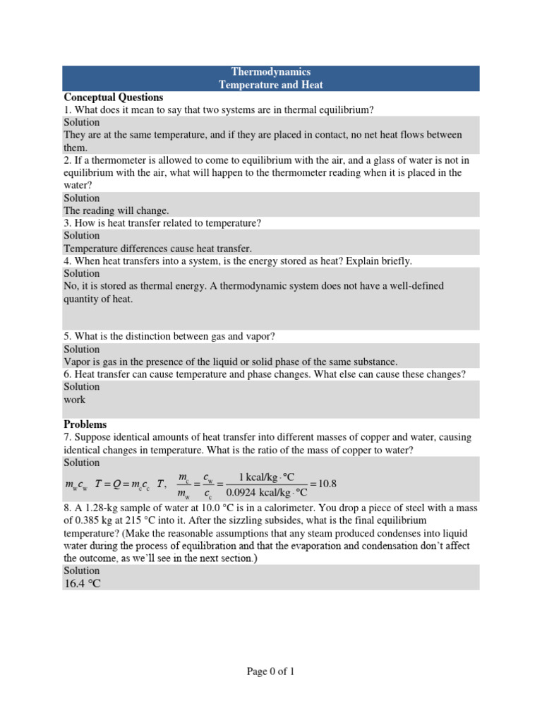 Thermodynamics: Heat Transfer Concepts | PDF | Teaching Methods ...