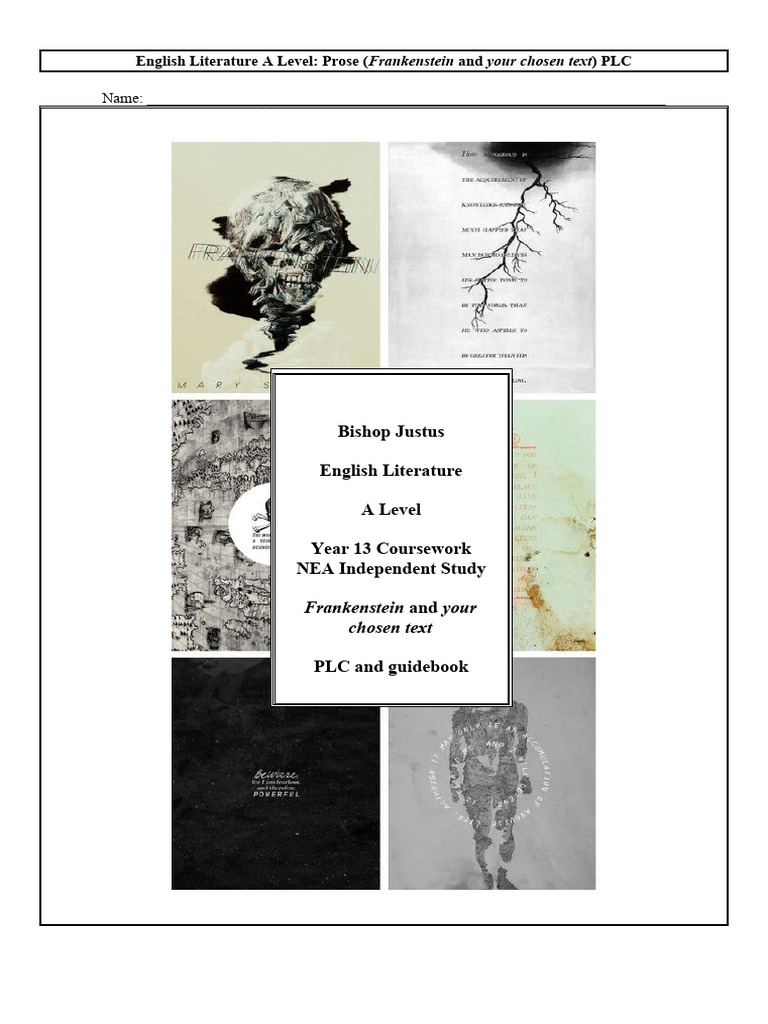 Frankenstein Coursework Booklet 21 22 | PDF | Frankenstein
